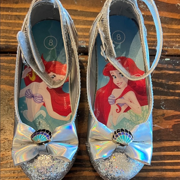 Disney | Shoes | Disney Silver Ariel Kids Dress Shoes | Poshmark